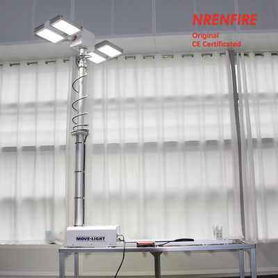 3.8m vehicle roof mount pneumatic telescopic mast light tower for fire ...