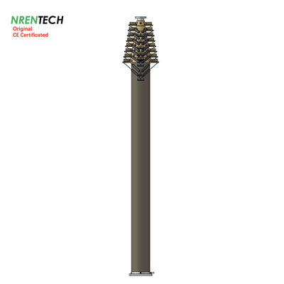 15m lockable pneumatic telescopic mast 30kg payloads 2.8m closed height ...