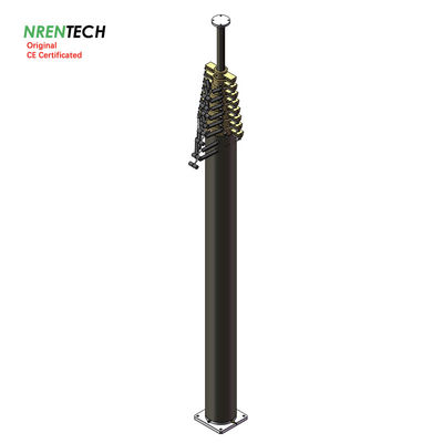 15m lockable pneumatic telescopic mast 30kg payloads 2.8m closed height ...