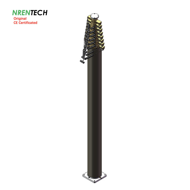 15m lockable pneumatic telescopic mast 30kg payloads 2.8m closed height ...