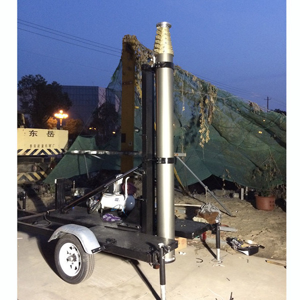 10m locking pneumatic telescopic mast 200kg payloads-mobile telecom ...