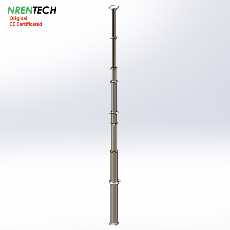 18m-400kg heavy duty payloads non-lockable pneumatic telescopic mast ...