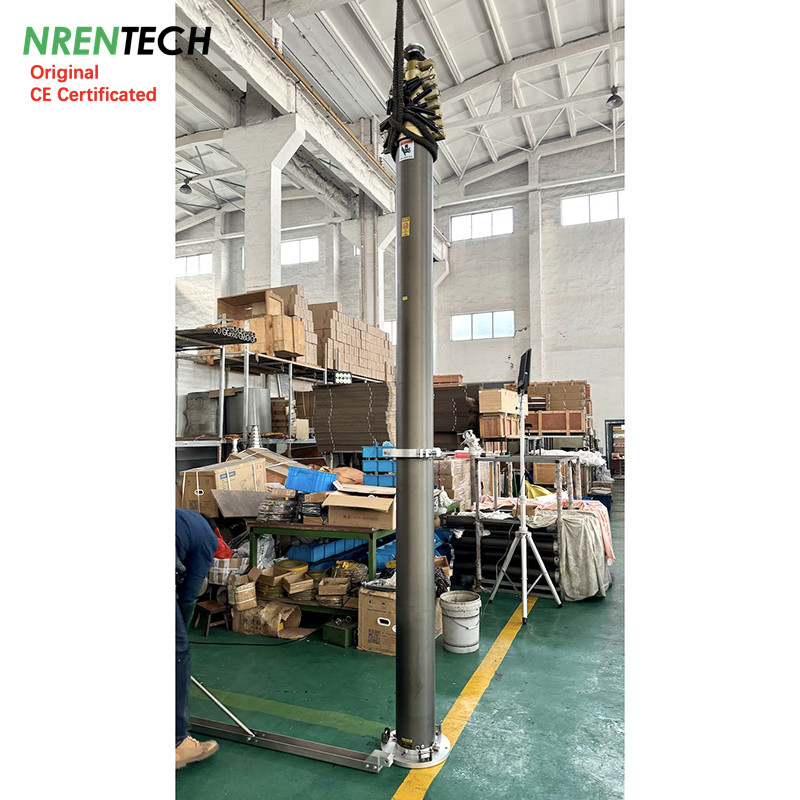 20m lockable pneumatic telescopic mast 30kg payloads-3.7m closed height ...