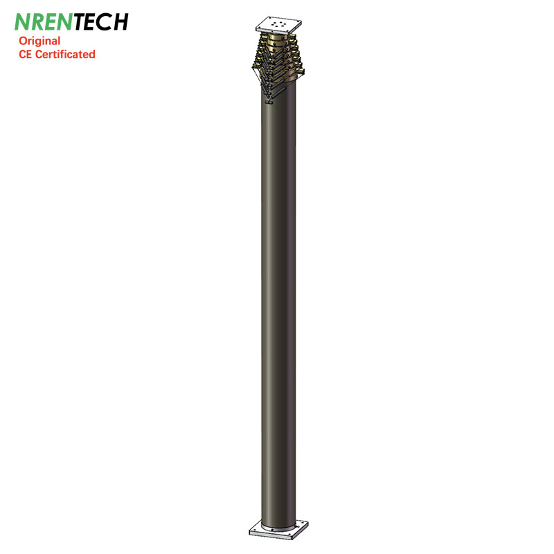 25m lockable pneumatic telescopic mast 25m-100kg payloads-NR-4000-25000 ...