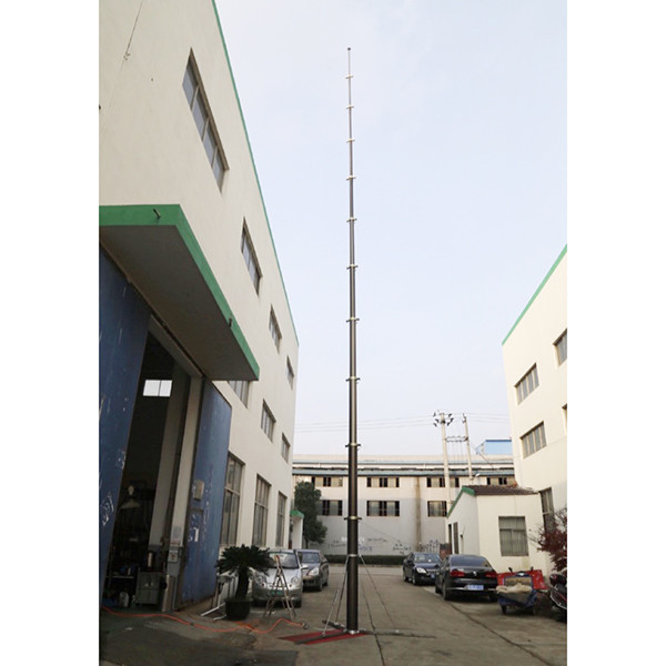 12m lockable pneumatic telescopic mast 300kg payloads
