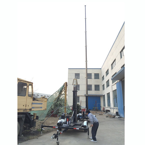 9m lockable pneumatic mast 150kg payloads NR-2000-9000-150L antenna ...