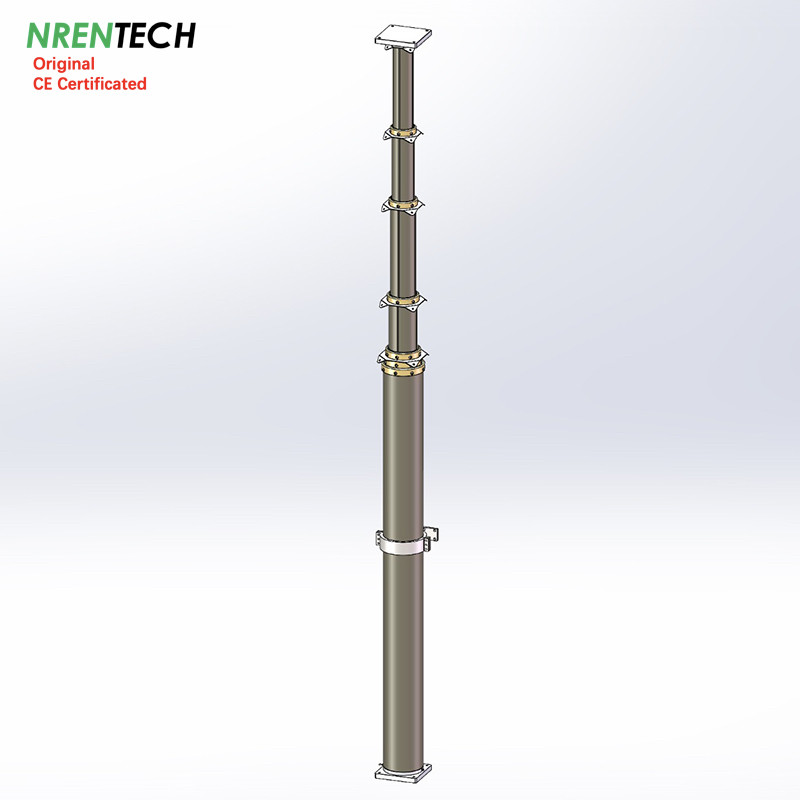 18m-400kg heavy duty payloads non-lockable pneumatic telescopic mast ...