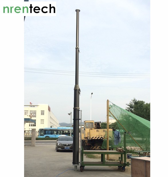 15m lockable pneumatic telescopic mast 100kg payloads NR-3200-15000-100L