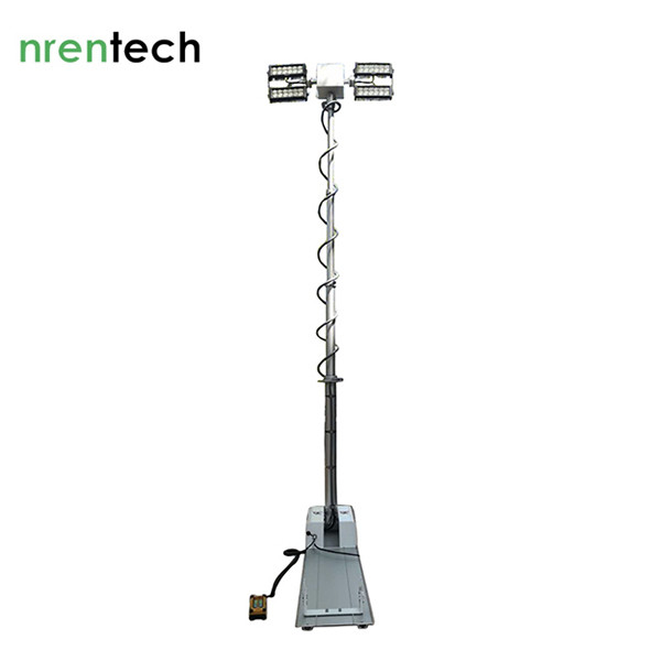 3.8m roof mounted foldable mast light tower-pneumatic telescopic mast ...