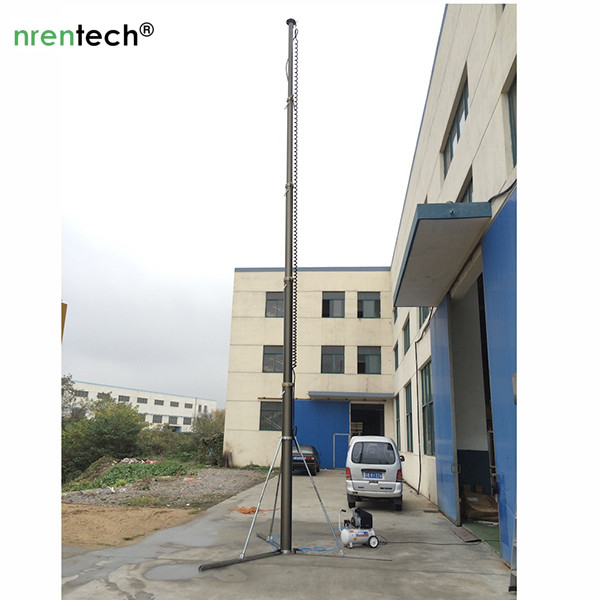 6m locking pneumatic telescopic mast 150kg payloads-mobile telecom mast tower-telescoping mast