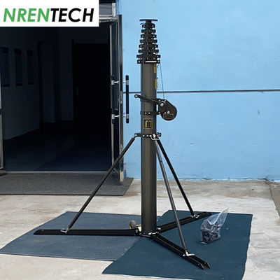 nrentech-manual crank up mast, galvanized mast, telescoping mast