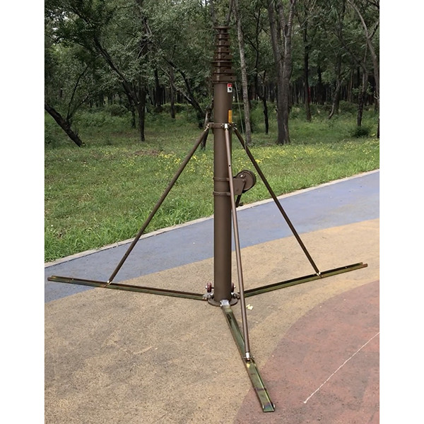 10m manual crank lifting telescopic mast-aluminum materials-telescoping ...