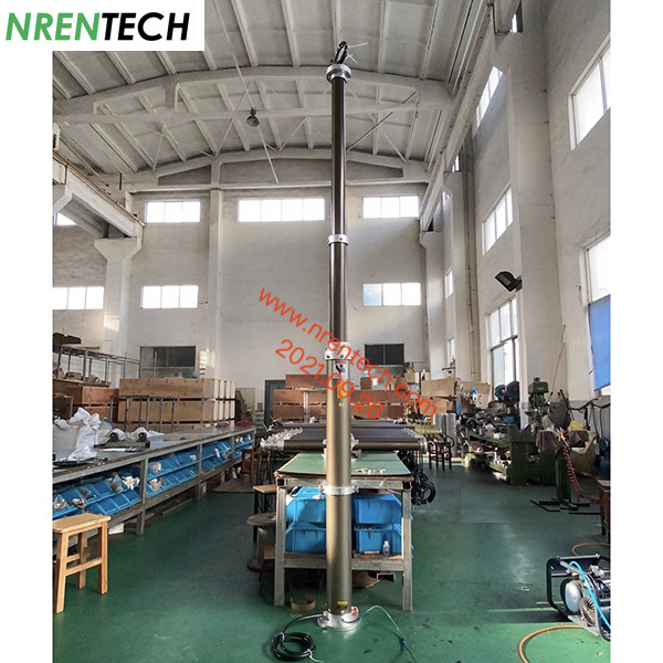 4.5m mobile CCTV pneumatic telescoping mast for mobile surveillance ...